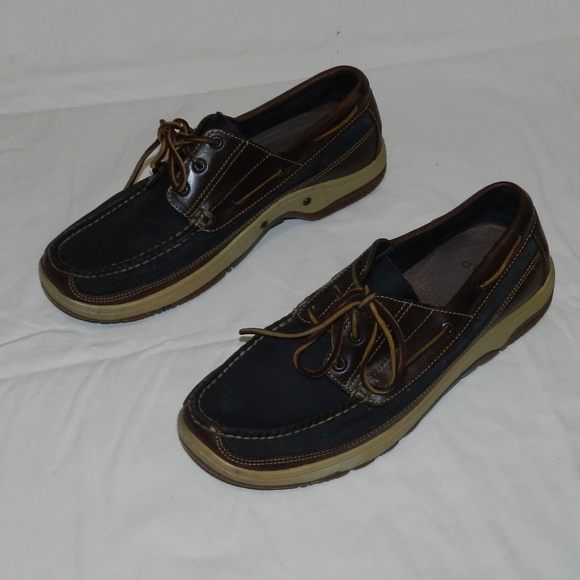 Orvis | Shoes | Orvis Deck Shoe Boat Shoe Navy Brown 9m Mens | Poshmark